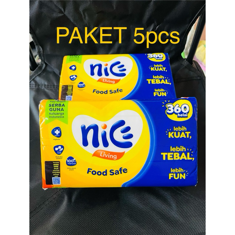 Jual tisu nice / tissue nice isi 180s x 5pcs | Shopee Indonesia