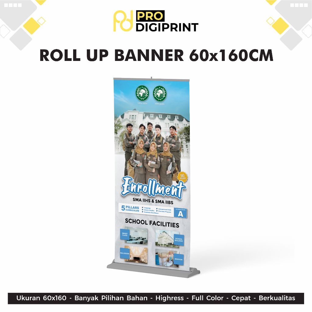 Jual Cetak Roll Up Banner 60 x 160 Cm Berkualitas Harga Murah ( Pro Digiprint ) | Shopee Indonesia