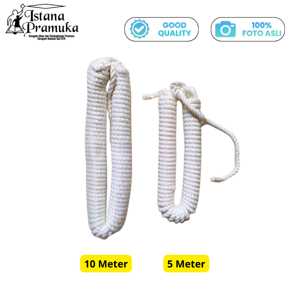 Jual Tali Pramuka / Tali Marlon / Tali Pandu 10 Meter 10 Dan 5 Meter ...