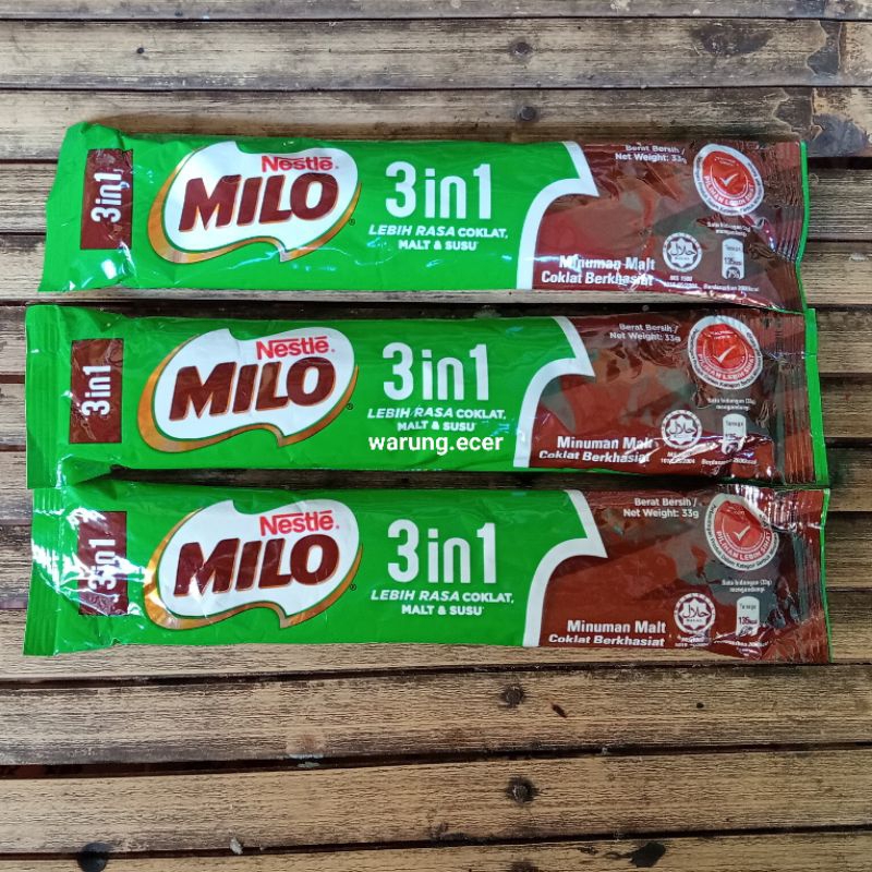 Jual ECERAN - MILO 3IN1 3 in 1 (1 SACHET) | Shopee Indonesia