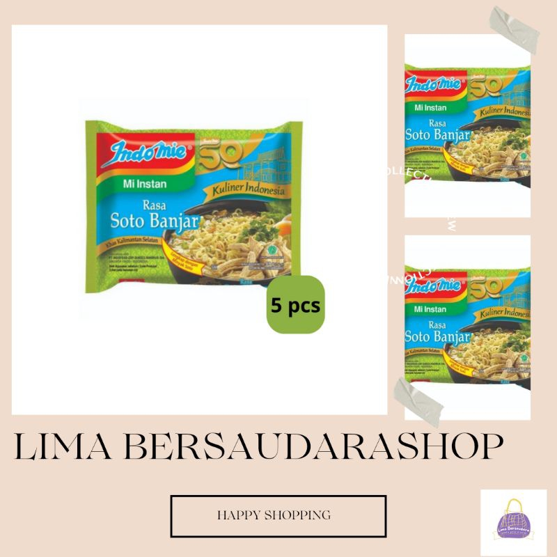 Jual INDOMIE RASA SOTO BANJAR KHAS KALIMANTAN SELATAN PAKET 5 PCS ...