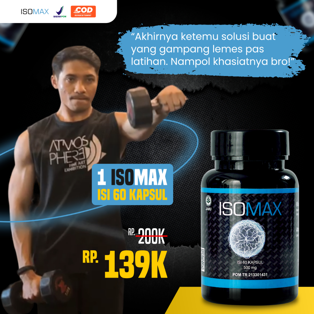 Jual Isomax Suplemen Penambah Massa Pembentuk Otot | Kapsul Penambah ...
