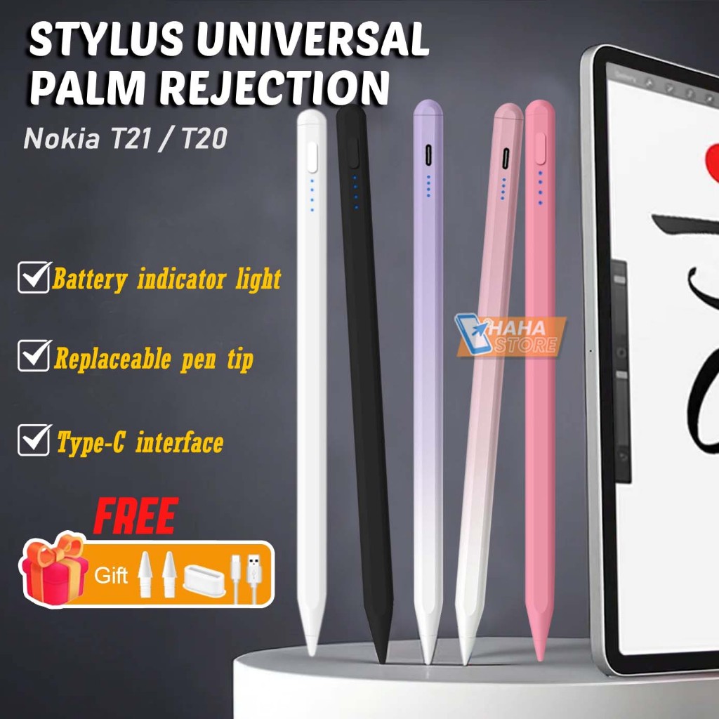 Jual Stylus Pen Nokia T20 / T21 Touch Gradasi Pensil Universal Magnetic ...