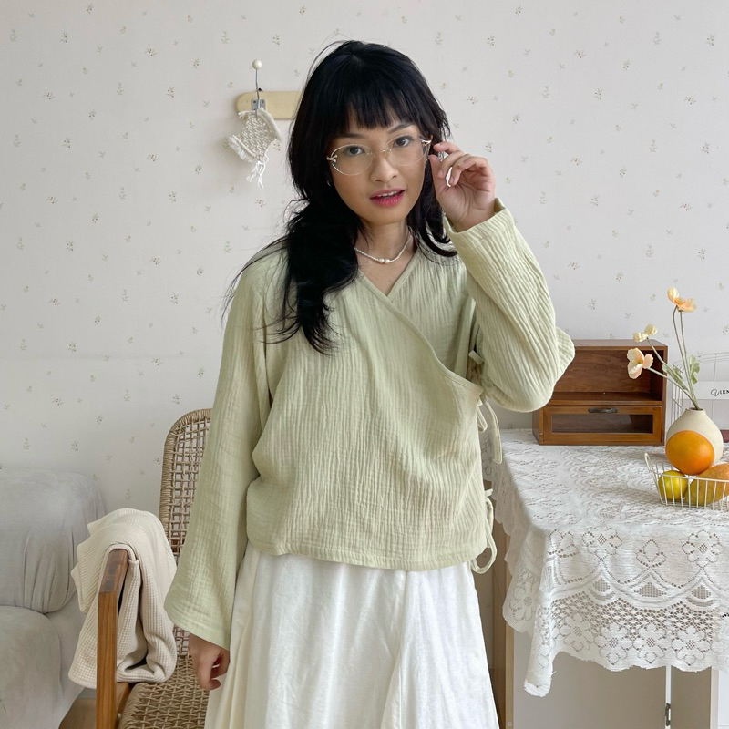 Jual ByNeeth Kimo Top - Atasan kimono - Outer simple - Kemeja Japan ...