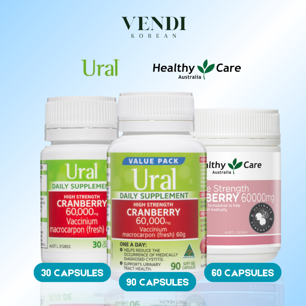 Jual Ural High Strength Cranberry 60000mg 30 Capsules 90 Capsules ...