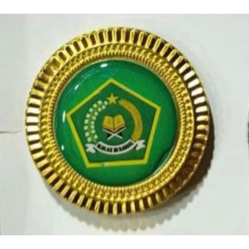 Jual Pin Bros Bulat Gerigi Gold 3,5 cm Logo Kementerian Agama RI ...