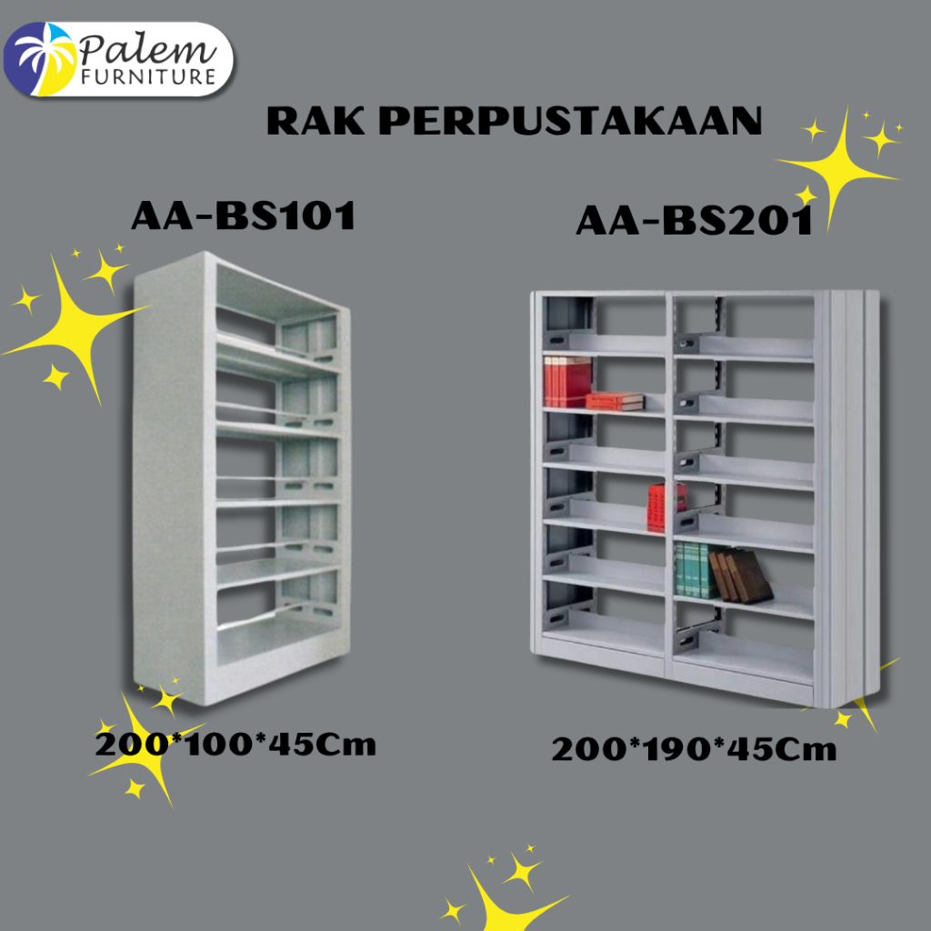 Jual Rak Perpustakaan || Rak Buku besi || Rak Buku || Rak Besi || Rak ...