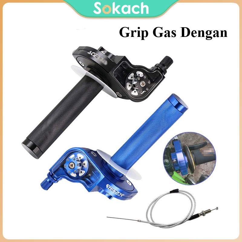 Jual Grip Gas Dengan CNC Aluminum 7/8 Gas Spontan Original Motorcycle ...