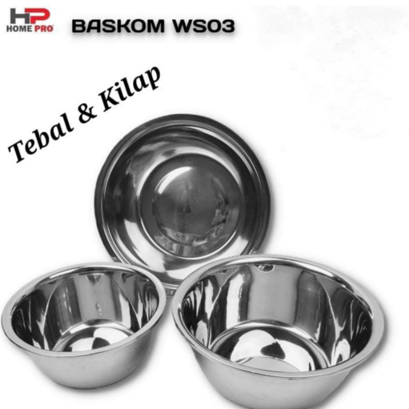 Jual Baskom Stainless 20cm/ Mixing Bowl Baskom Stainless Serbaguna ...