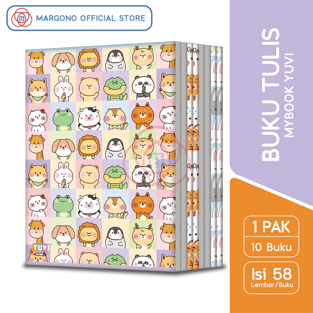 Jual My Book Yuvi Buku Tulis Cute 58 Lembar - 10 Buku | Shopee Indonesia