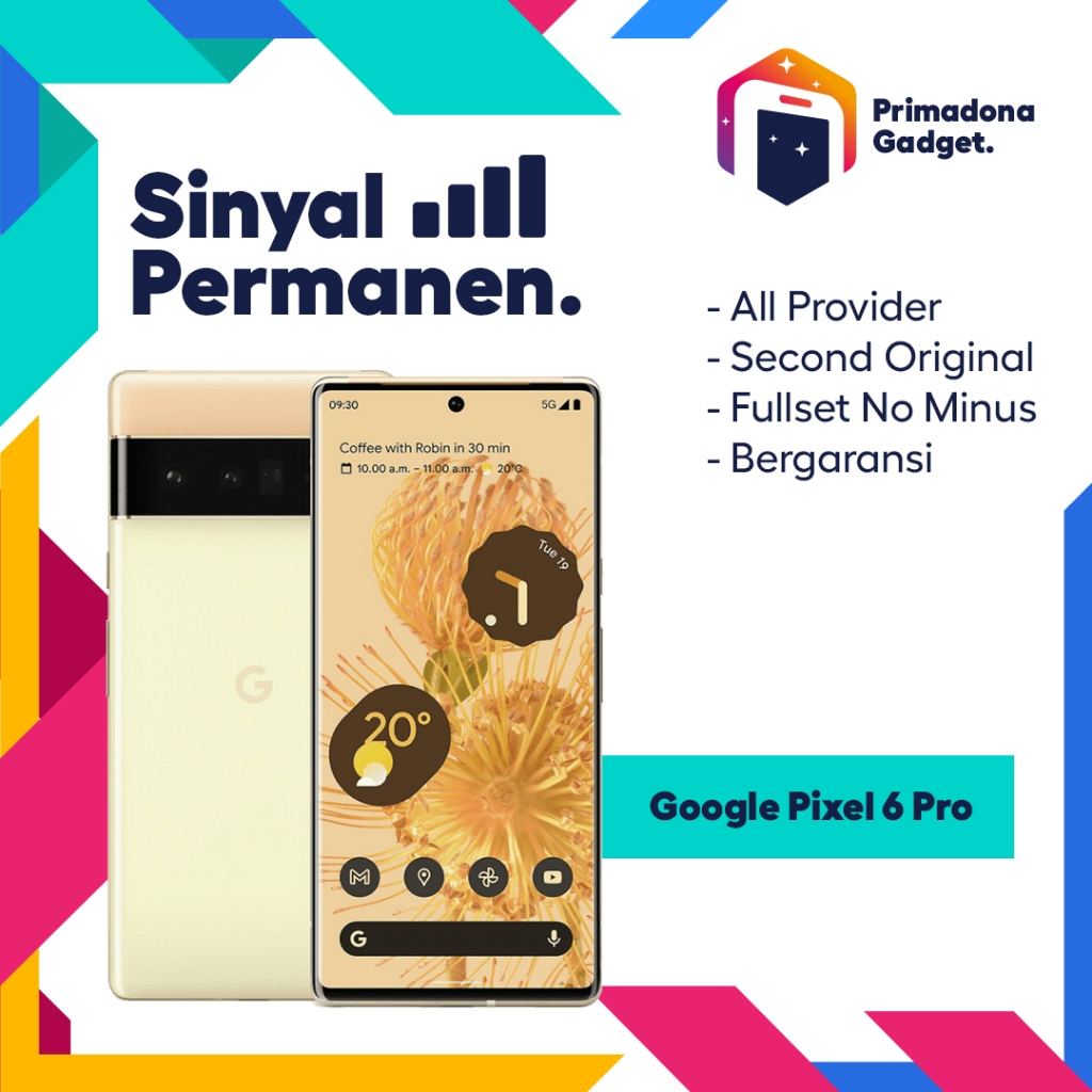 Jual Google Pixel 6 PRO 12/128GB IMEI TERDAFTAR SINYAL PERMANEN SECOND ...