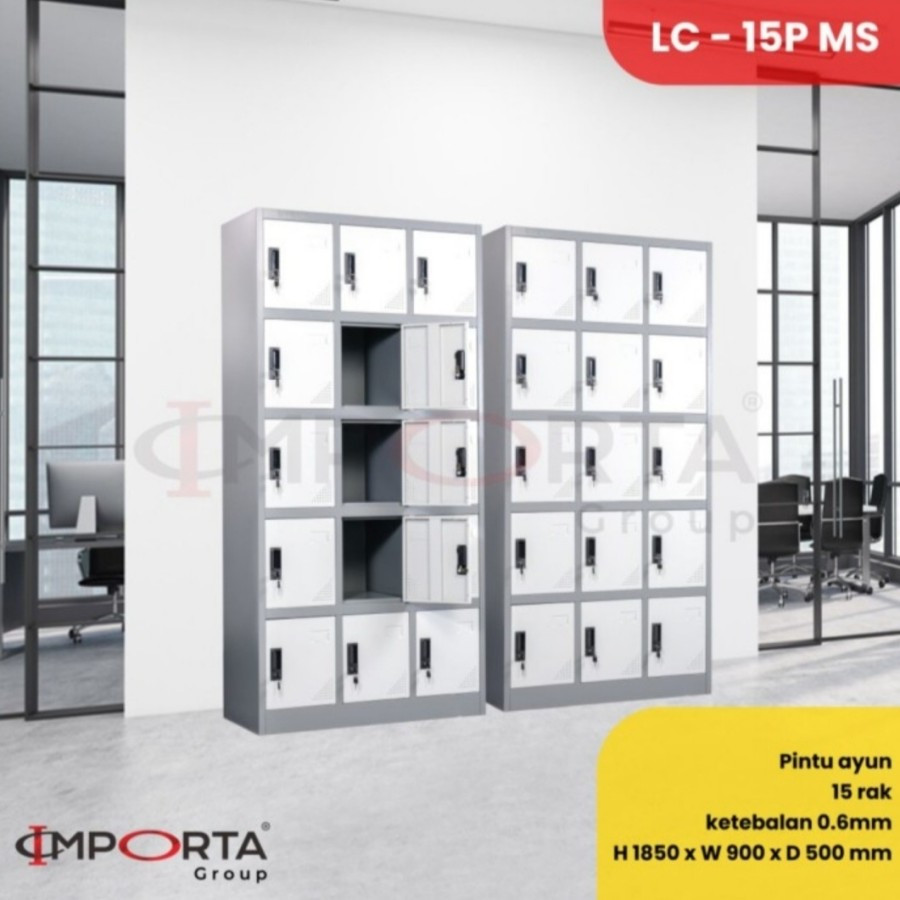 Jual Locker Plat besi Lemari Arsip Loker 15 Pintu Lemari File Murah ...