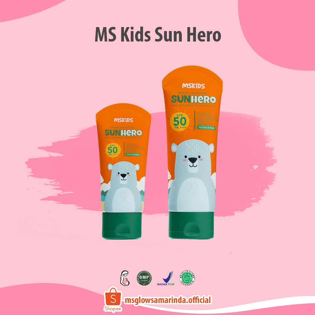 Jual MSKIDS Sunhero Physical Sunscreen SPF50 PA+++ | Shopee Indonesia