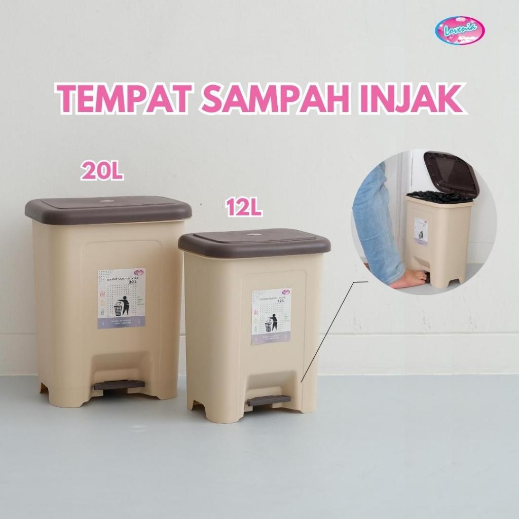 Jual Tempat Sampah Injak 12L dengan Tutup Otomatis Tong Sampah Kamar ...