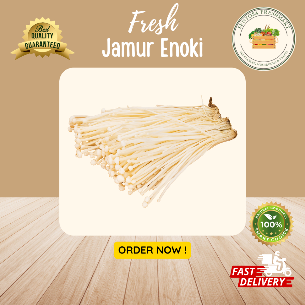 Jual [SENTOSA FRESHMART] JAMUR ENOKI CHINA / ENOKI MUSHROOM CHINA per ...