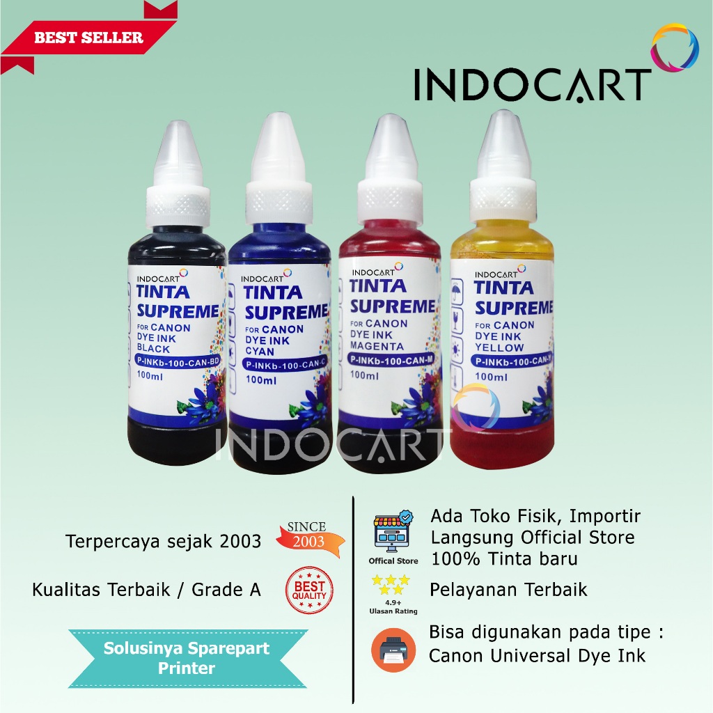 Jual Tinta Supreme (100ml) Canon - Dye Color | Shopee Indonesia
