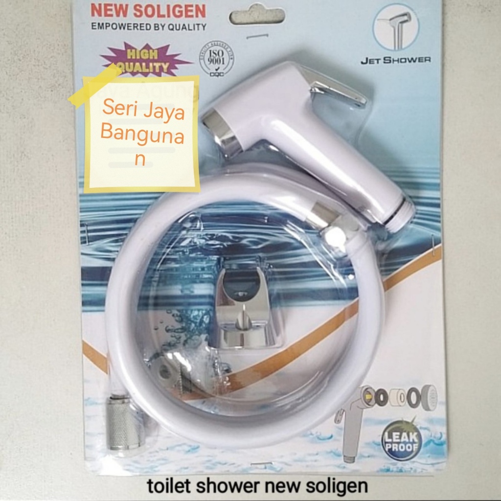 Jual Jet Shower Toilet PVC Soligen/ Semprotan WC/ Shower Closet Cebok Kamar Mandi Plastik ...