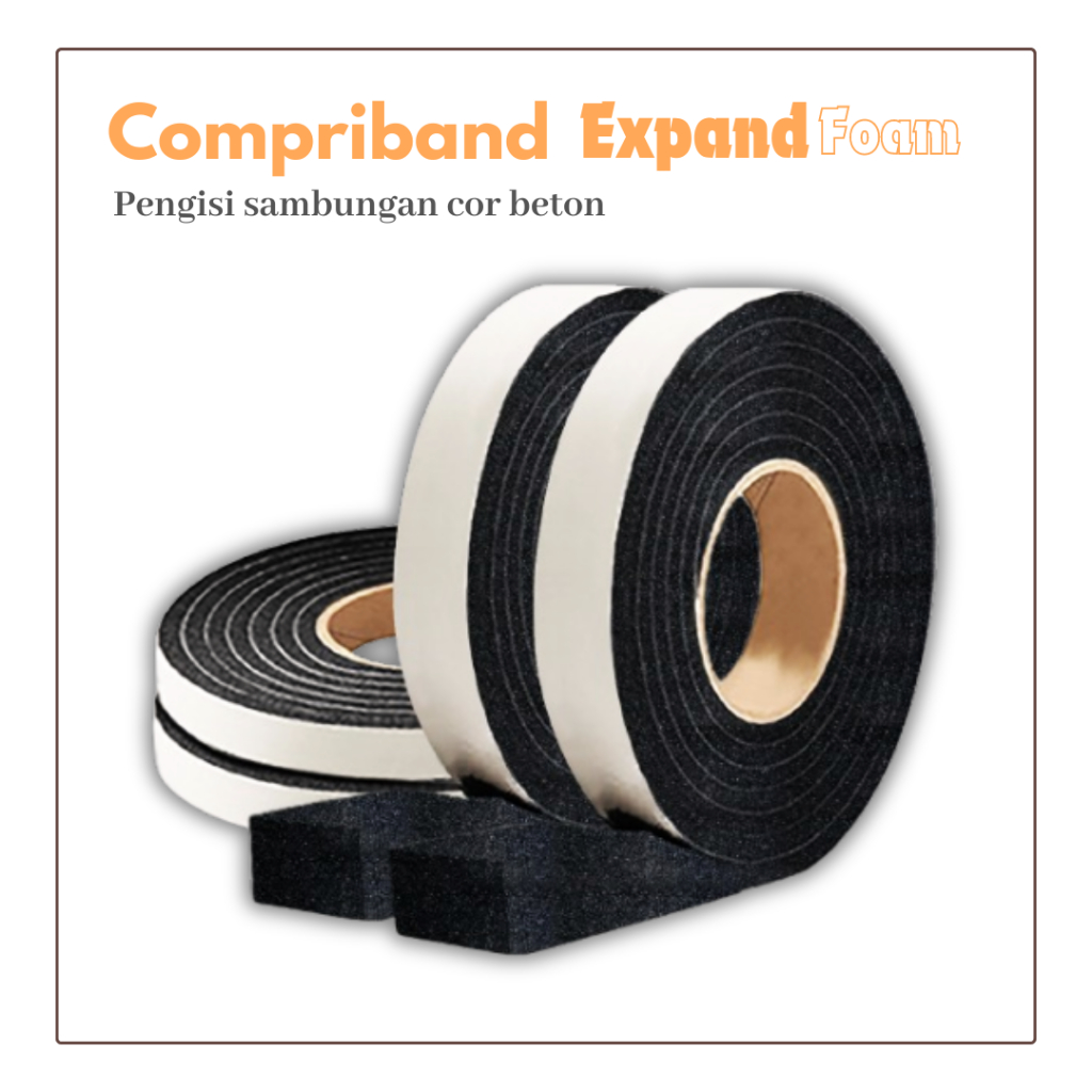 Jual Compriband expand foam/joint sealant - Pengisi sambungan cor beton ...