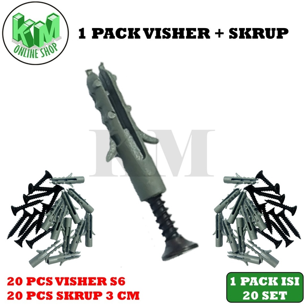 Jual Sekrup Set Skrup Gypsum Drywall dan Spiser S6 set Screw Spiser Set ...