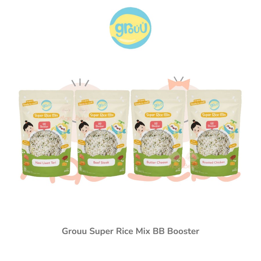 Jual Grouu Super Rice Mix BB Booster Beras MPASI Anak Tanpa Pengawet ...