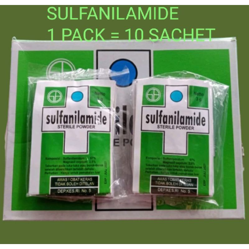 Jual Sulfanilamide Obat Koreng Isi 10 Sachet | Shopee Indonesia
