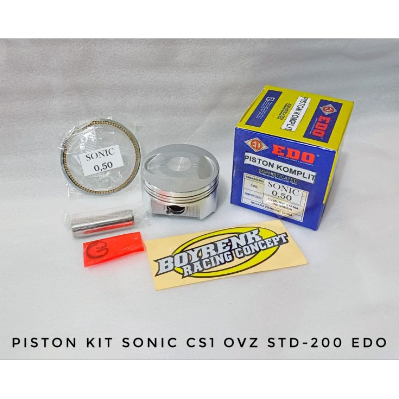 Jual PISTON KIT SEHER SEKER SET SONIC CS1 OVERSIZE STD-300 EDO-BOYRENK ...