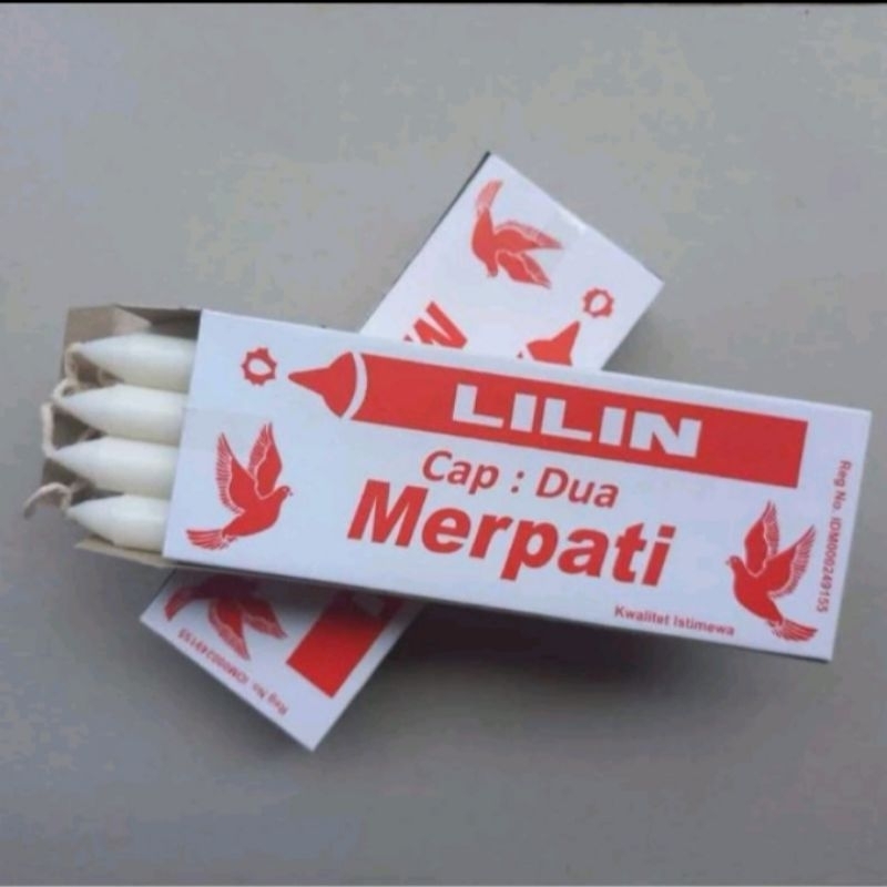 Jual LILIN PUTIH CAP DUA MERPATI (Paket 1 karton isi 15 pack) | Shopee ...