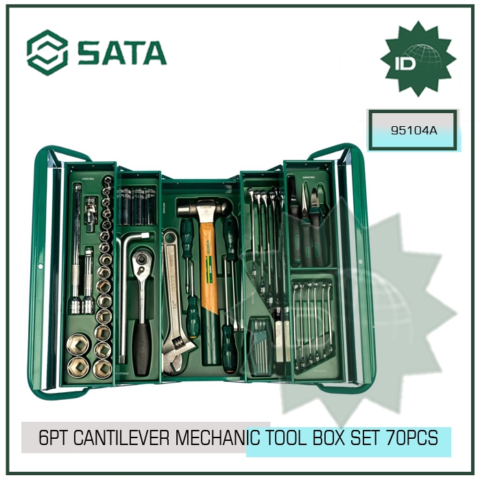 Jual SATA 95104A-70 6PT CANTILEVER MECHANIC TOOL BOX SET 70PCS TOOL KIT ...