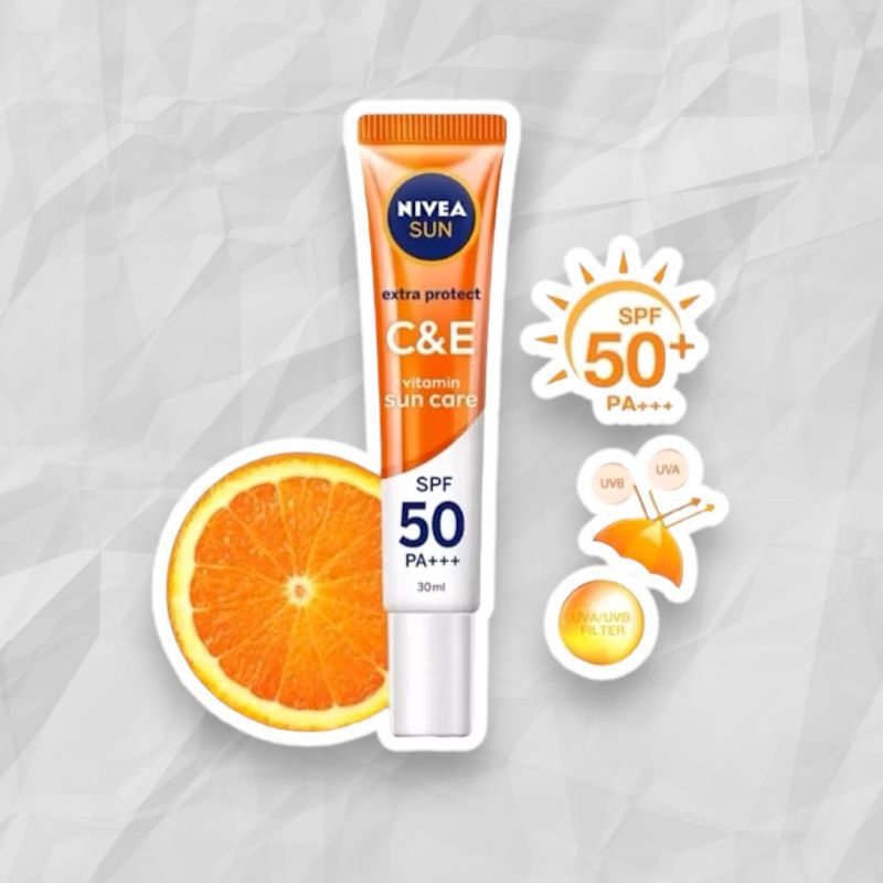 Jual NIVEA Sun Face Serum C&E Spf 50pa +++ / Sunscreen Nivea C&E spf 50 ...