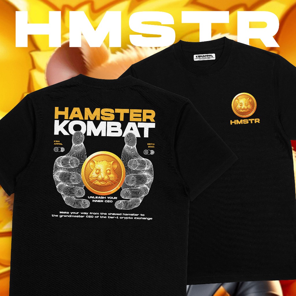 Jual Kaos Crypto Meme "Hamster Kombat " - Token Meme Hamster Kombat io ...