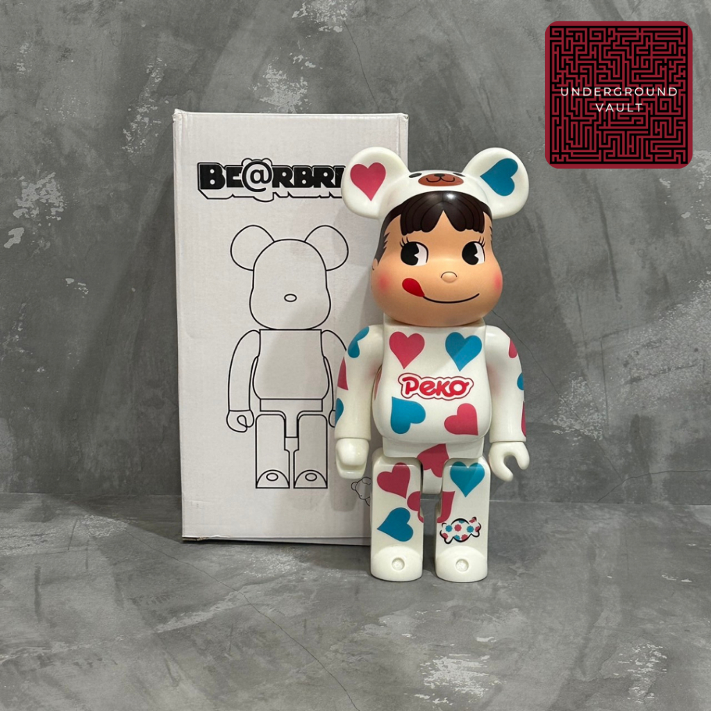 Jual BearBrick BE@RBRICK Bear Brick Peko Chan Peko-Chan Heart Costume ...