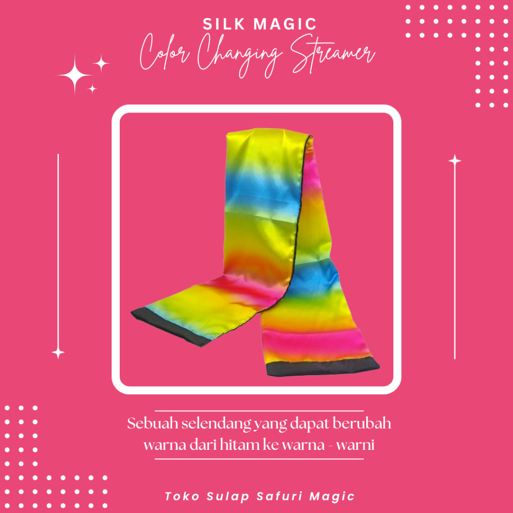 Jual Alat Sulap Color Changing Streamer - Selendang Berubah Warna - Kain Berubah Warna - Toko ...