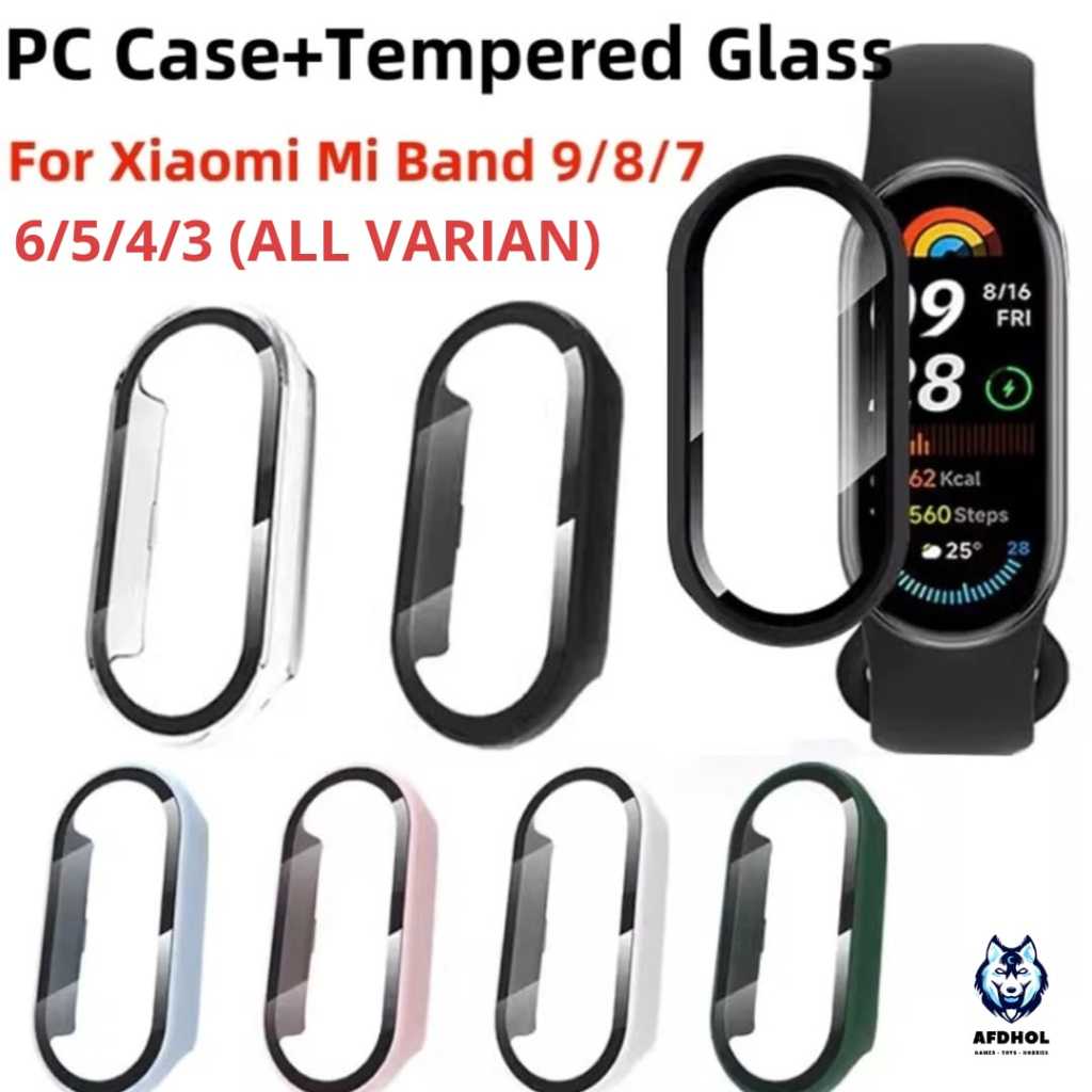Jual BUMPER CASE XIAOMI MI BAND 9 8 7 6 5 4 3 CASING COVER TEMPERED GLASS ANTI GORES PELINDUNG ...