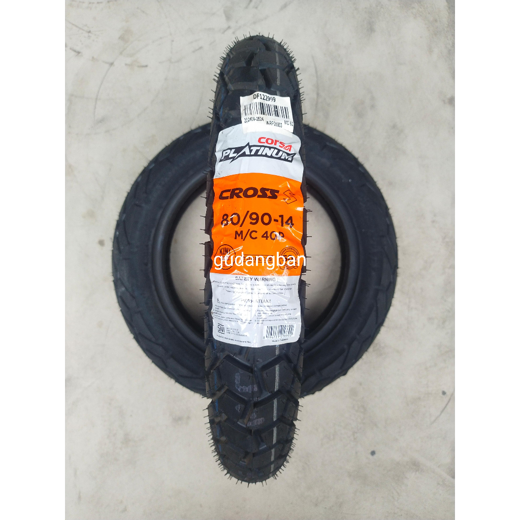 Jual ( RING 14 ) CROSS S 80 / 90 - 14 CORSA PLATINUM Ban Luar Matic ...