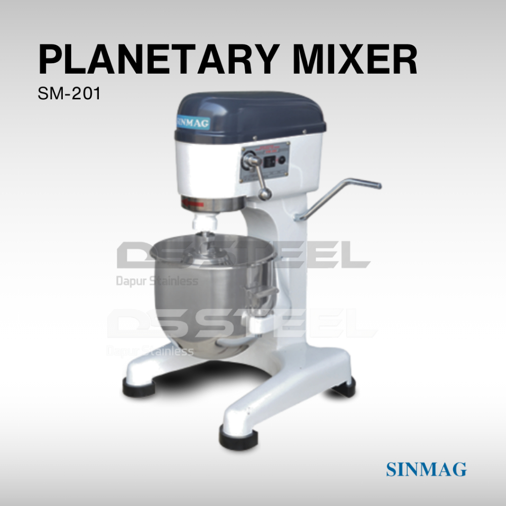 Jual SINMAG Planetary Mixer 20 Liter SM-201 / Mixer Roti 20 Liter SM ...