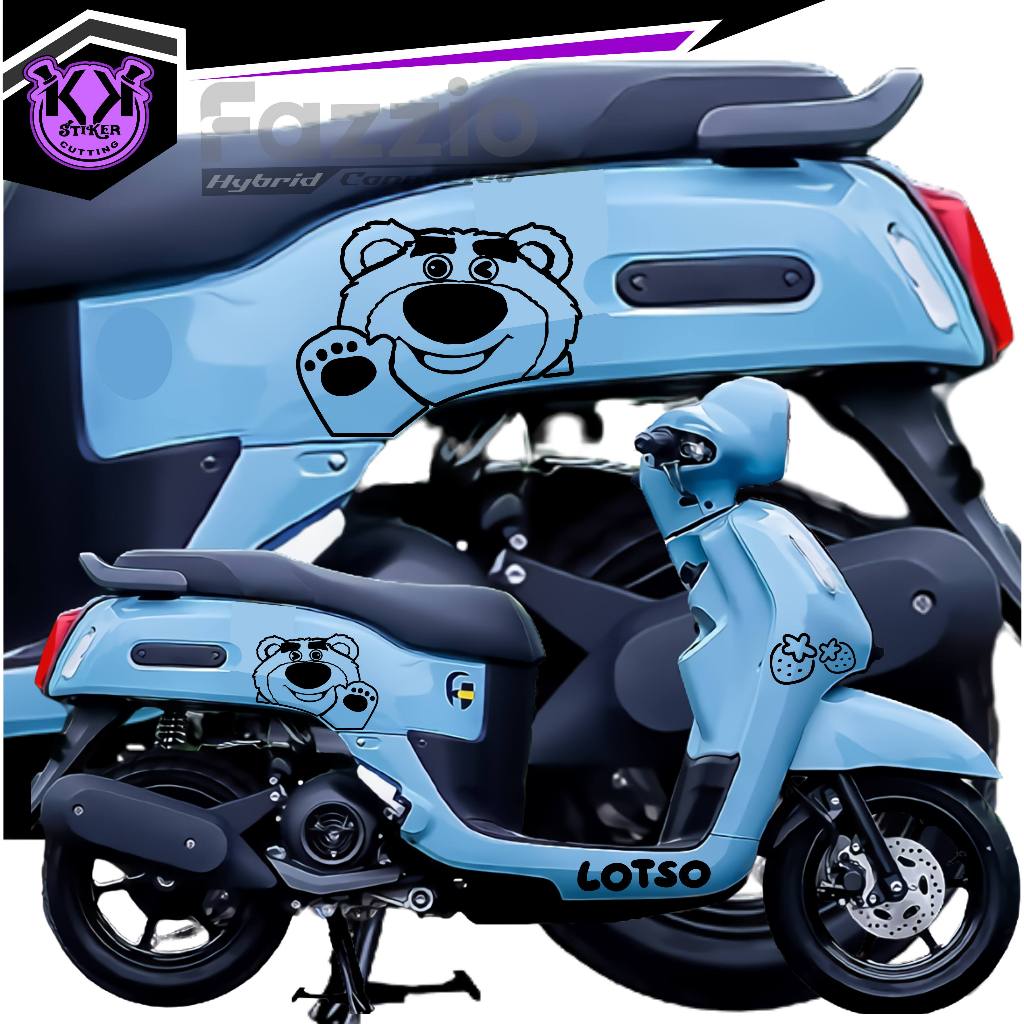 Jual SC.593.STICKER KARTUN LOTSO/STICKER CUTTING MOTOR FAZZIO/STRIPING ...