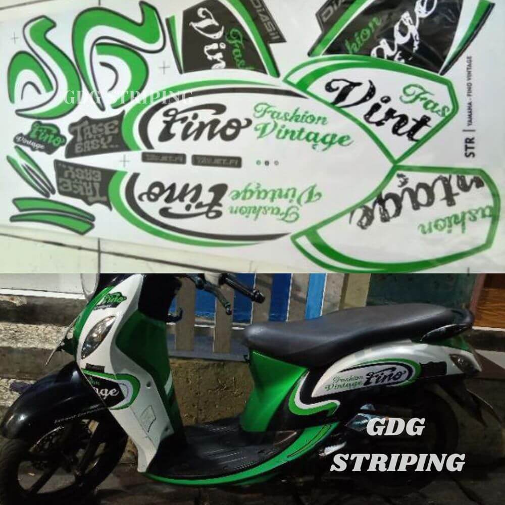 Jual Striping Stiker Variasi Mio Fino Fino Vintage Murah | Shopee Indonesia