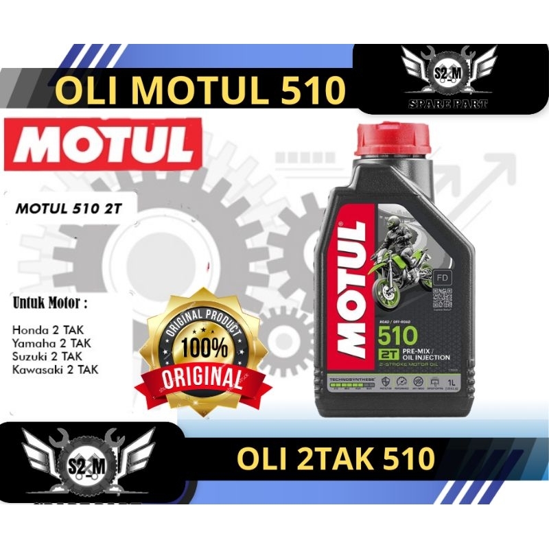 Jual Oli Samping Motul 510 2T 1 Liter Original Oli Motor 2Tak | Shopee Indonesia