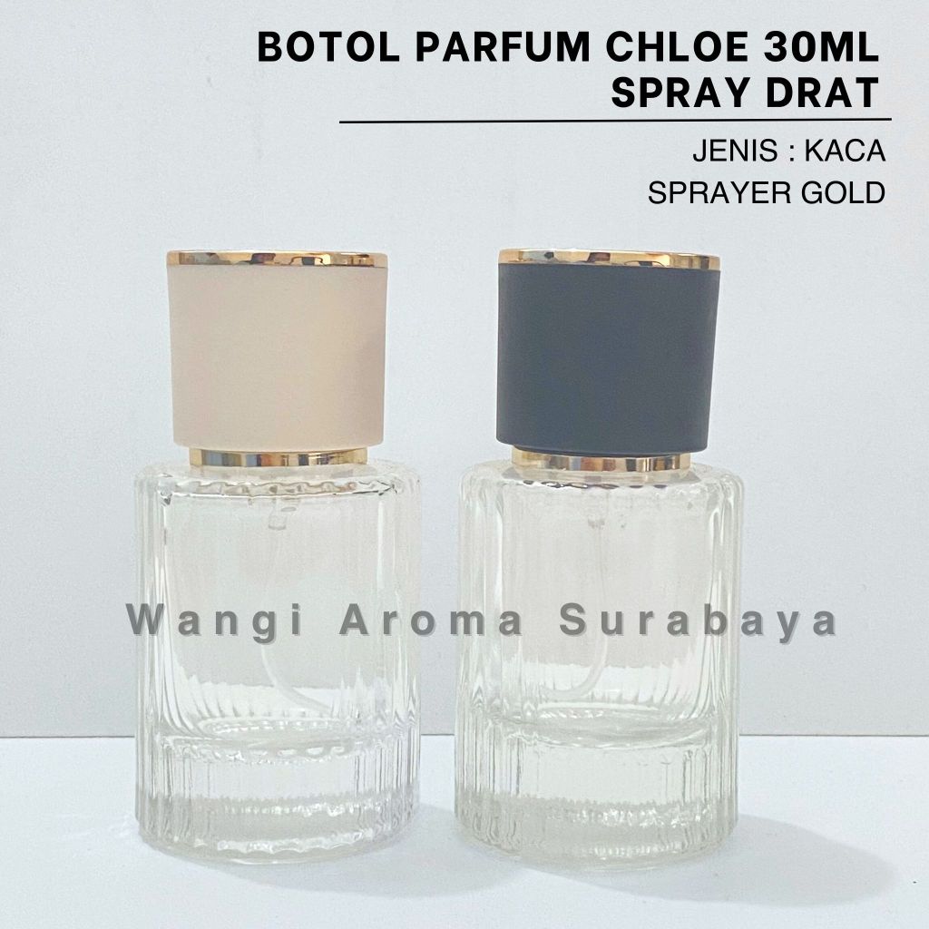 Jual Botol Parfum Sangkar Chlo 30ML Spray Gold - Botol Parfum Kaca Chlo 30ML - Botol Parfum ...