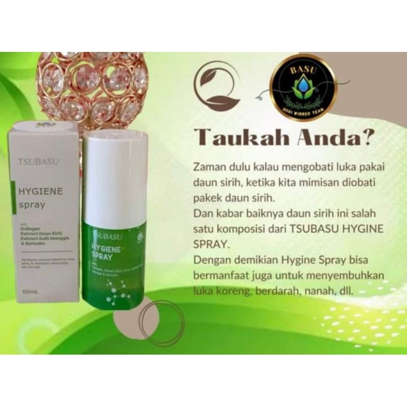 Jual [BASU] HYGIENE SPRAY 60ML | Spray Multifungsi | Rapet Wangi Miss V ...