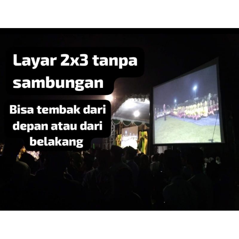 Jual Screen proyektor/layar proyektor 2x3 meter | Shopee Indonesia