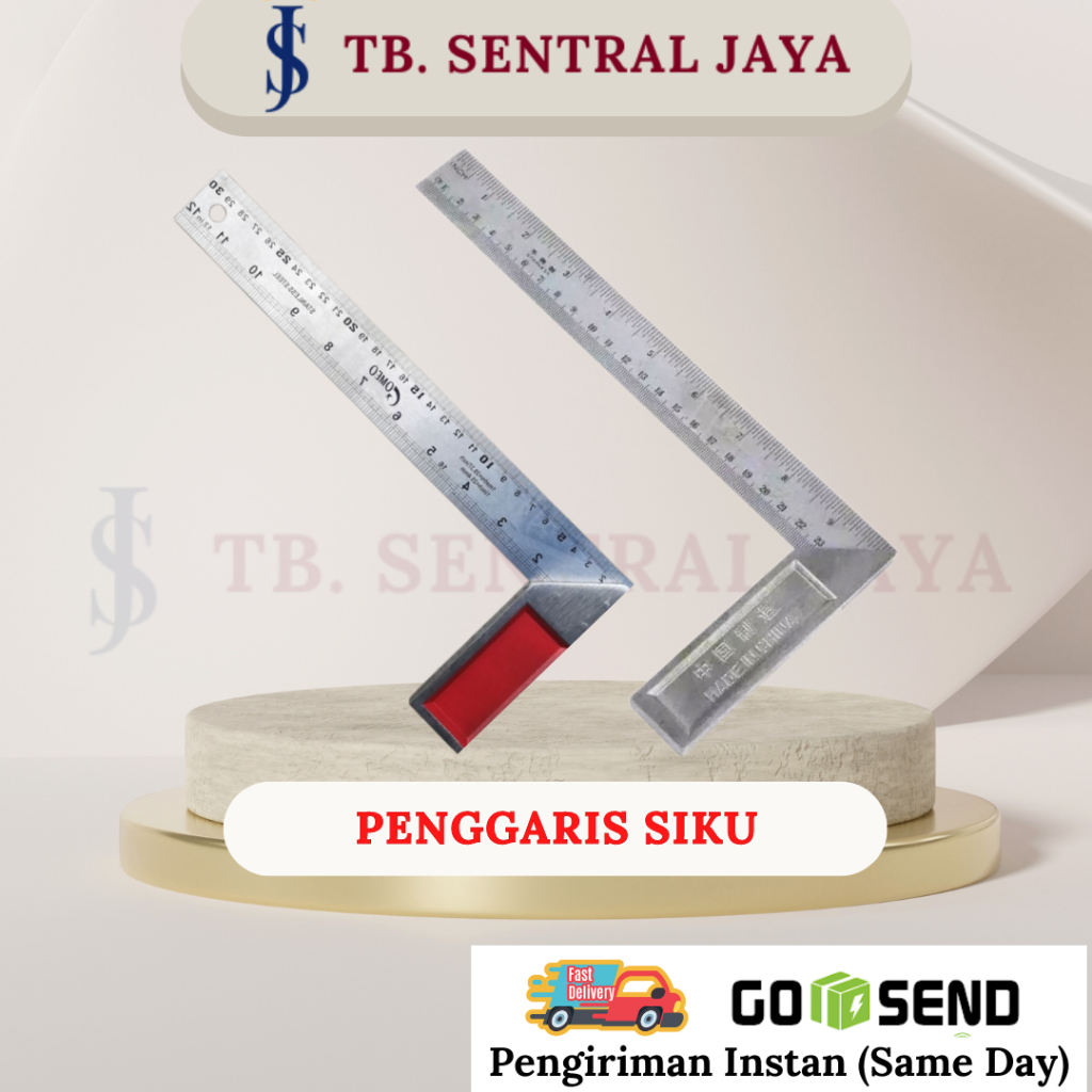 Jual Penggaris Siku Tukang Besi 12 Inch Freed & Gomeo/Siku Penggaris ...