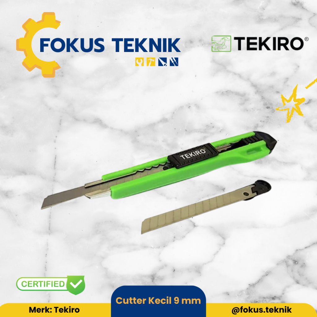 Jual Tekiro Pisau Cutter Kecil / Tekiro Pisau Cutter 9mm | Shopee Indonesia