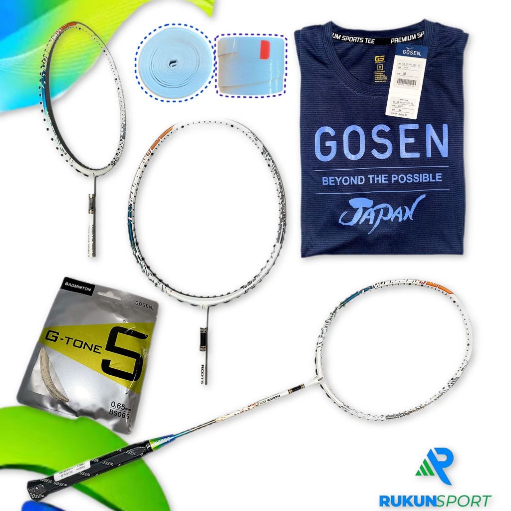 Jual Raket Badminton GOSEN ROOTS XUAN JP 1 (White) | Shopee Indonesia