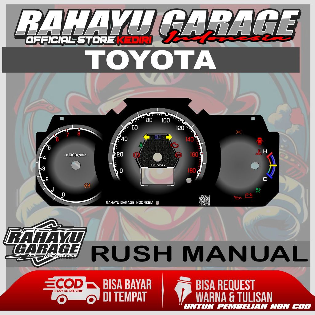Jual PAPAN SPEEDOMETER CUSTOM TOYOTA RUSH MANUAL DAN MATIC | Shopee ...