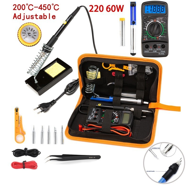 Jual Set 220V 60W Solder Listrik Lengkap dengan Multimeter Iron Tool ...