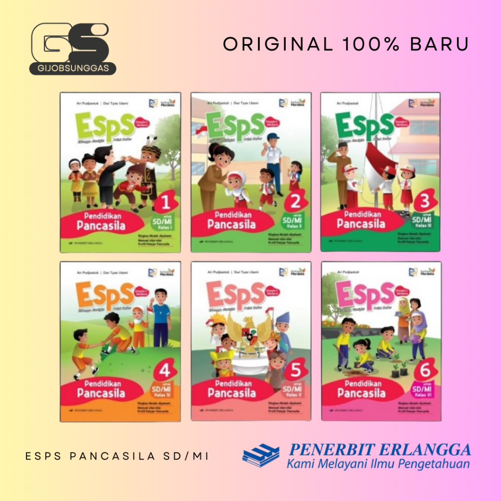 Jual Esps Pendidikan Pancasila (Revisi) SD/MI Kelas 1 2 3 4 5 6 Kurikulum Merdeka - Erlangga ...