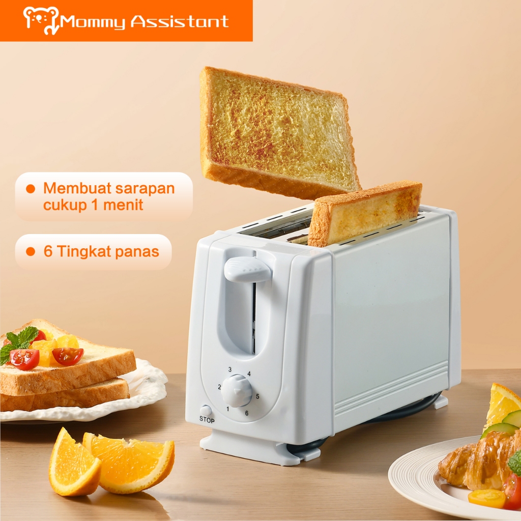 Jual Pemanggang Roti Toaster Sandwich Otomatis Pop-up dengan 6 pengatur ...