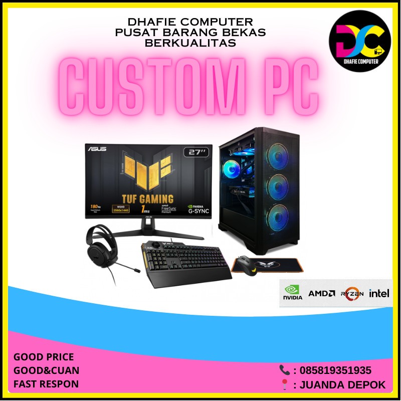 Jual Custom PC Rakitan DHAFIE COMPUTER/ RAKITAN CUSTOM | Shopee Indonesia