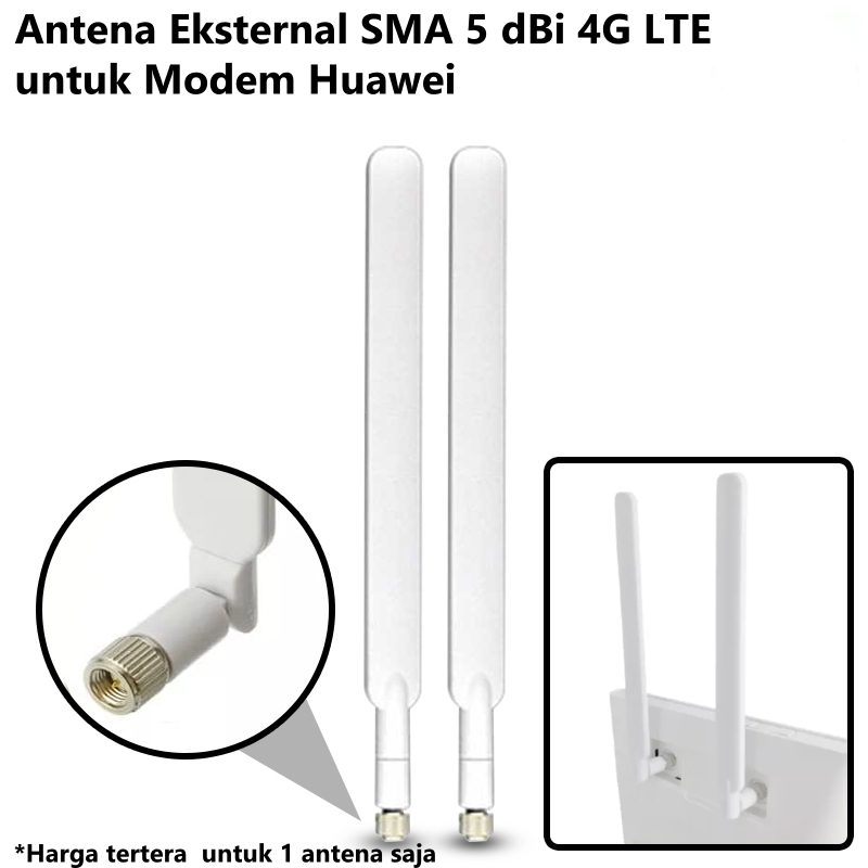 Jual ANTENA EKSTERNAL SMA 5dBi 4G LTE UNTUK MODEM HUAWEI | Shopee Indonesia